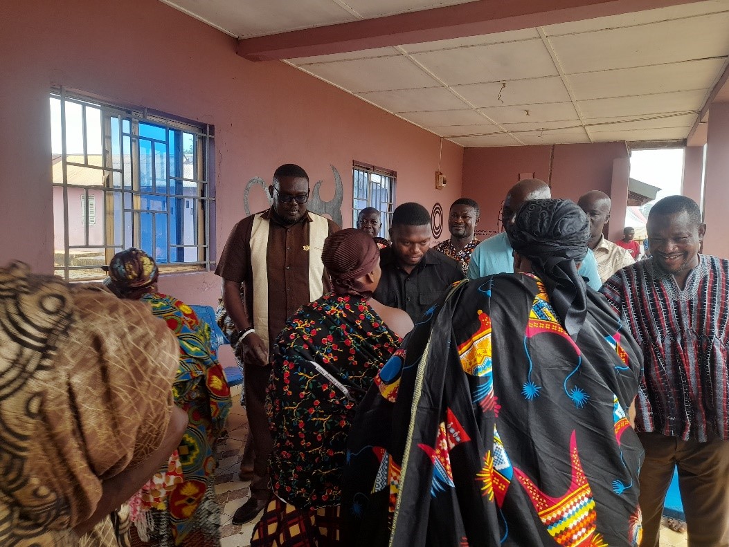 COURTESY CALL ON THE OMANHENE OF KUKUOM TRADITIONAL COUNCIL AT HIS ...